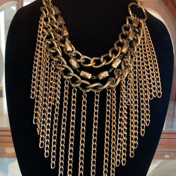 Jewelry | Layered Chain Statement Necklace | Poshmark